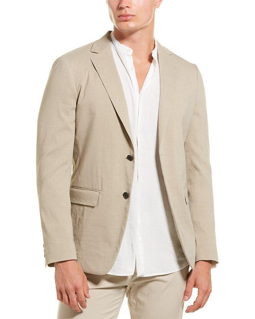 Theory Clinton Eco Crunch Linen-blend Jacket in Natural for Men | Lyst Theory Clinton Eco Crunch Linen-blend Jacket in Natural for Men | Lyst