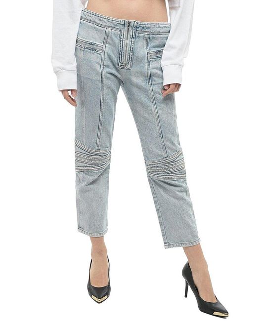 Isabel Marant High-Rise Loma Biker Fit Jean in Blue | Lyst