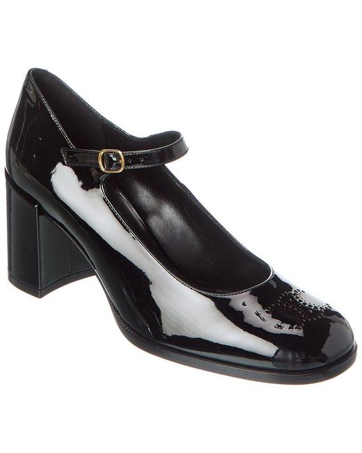 Celine Triomphe Patent Pump in Black | Lyst