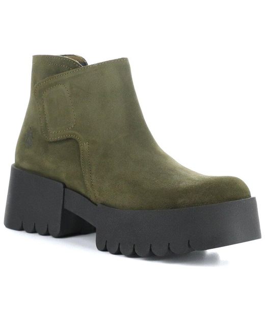 Fly London Endo Suede Boot in Green | Lyst UK