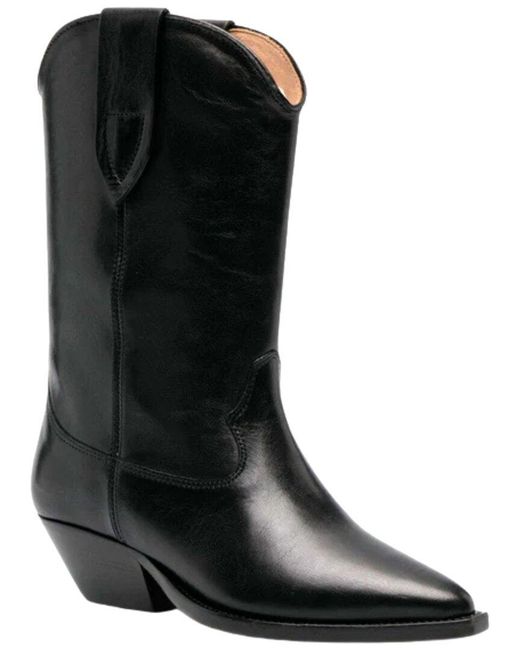Isabel Marant Iconic Leather Boot in Black | Lyst