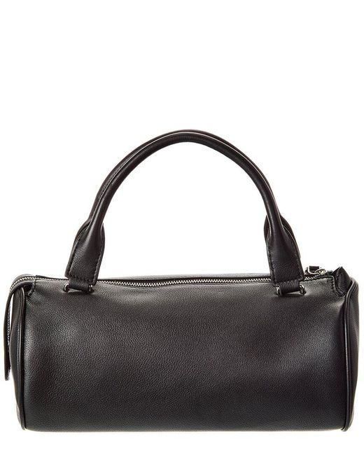 The Row Edith Leather Clutch in Black | Lyst