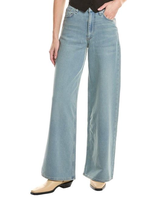 Rag & Bone Ultra Stretch Serena High-Rise Light Wash Wide Leg Jean in ...