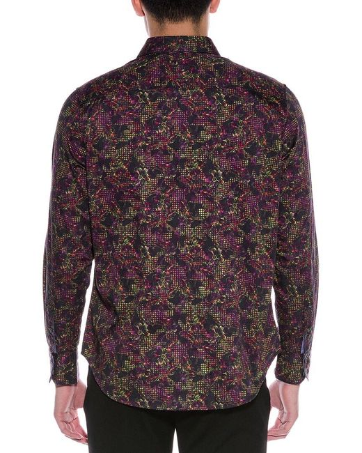 Robert Graham Cameron Classic Fit Woven Shirt in Red for Men | Lyst UK