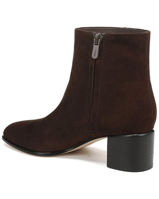 Vince Arabel Suede Short Boot in Brown | Lyst UK