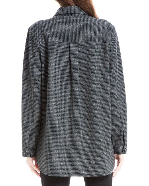 Max Studio Max Studio Knit Shacket in Gray | Lyst