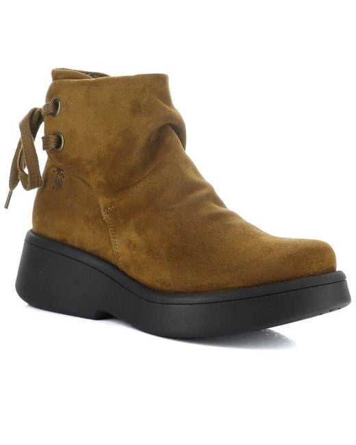 Fly London Mebs Suede Boot in Brown | Lyst UK