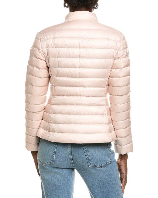 Moncler Lightweight Down Jacket in Natural | Lyst UK
