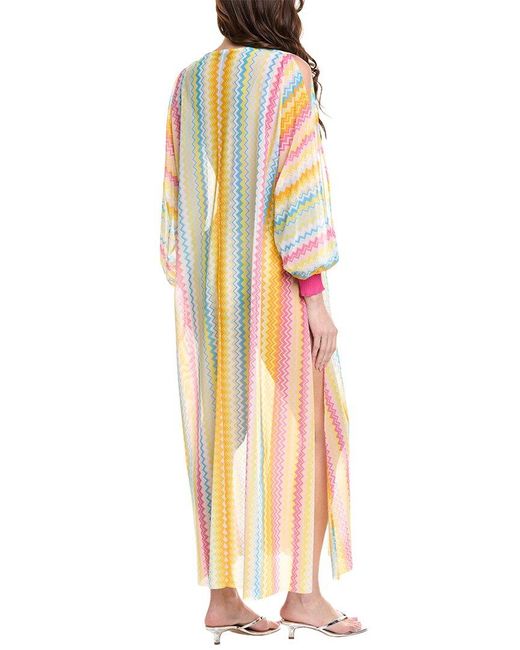 Missoni Missoni Maxi Caftan in White | Lyst