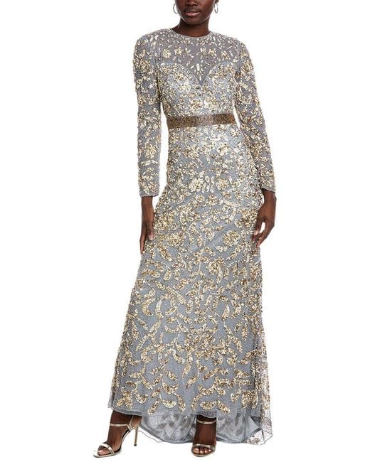 Issue New York Sequin Gown in Grey | Lyst UK