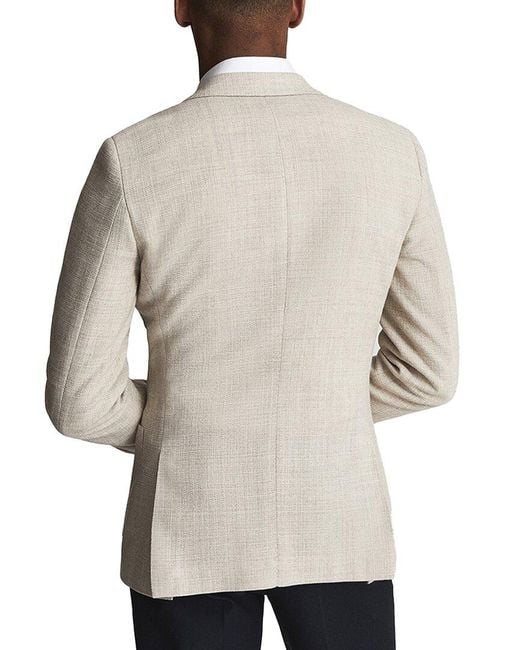 Reiss Attire Wool-Blend Suit Jacket in Natural for Men | Lyst