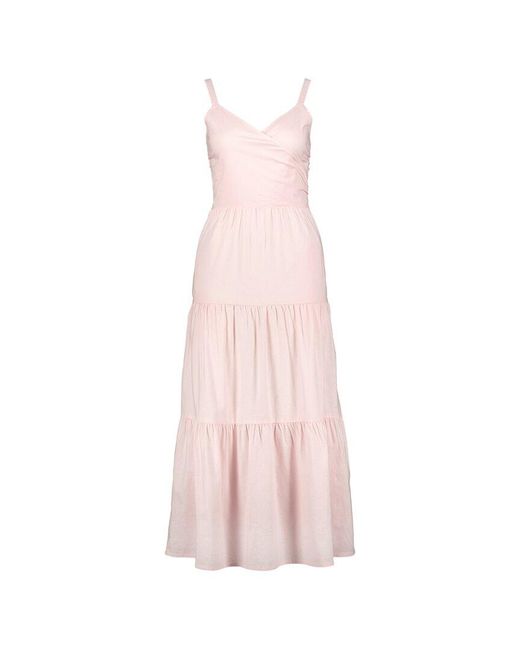 Hope & Henry Wrap Dress in Pink | Lyst UK