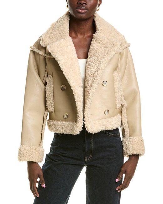Astr Luciana Jacket in Natural | Lyst
