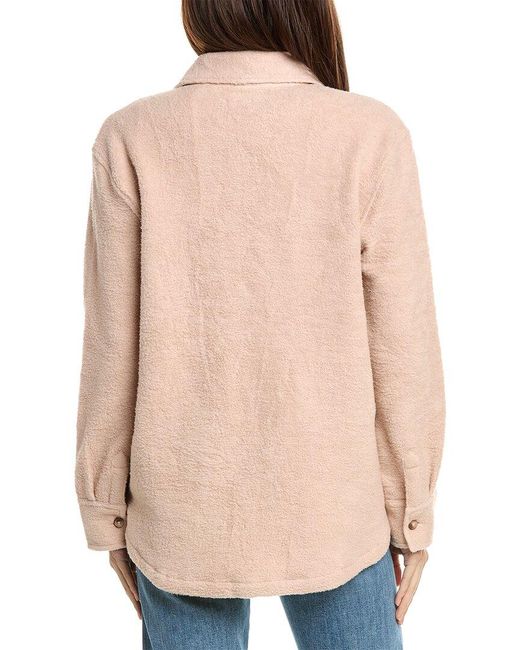 Faherty Holden Fleece Jacket in Natural | Lyst