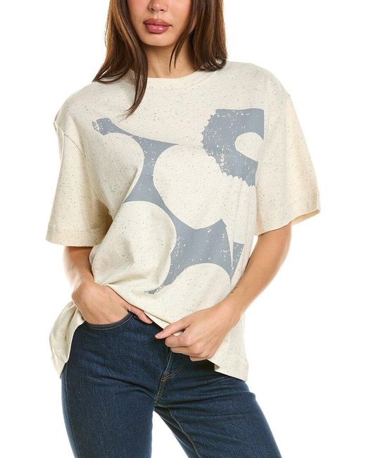 Marimekko Veisto Unikko Placement T-Shirt in Gray | Lyst