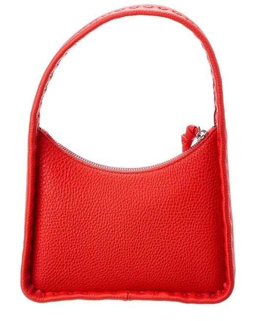 Fendi Fendessence Mini Leather Hobo Bag in Red | Lyst