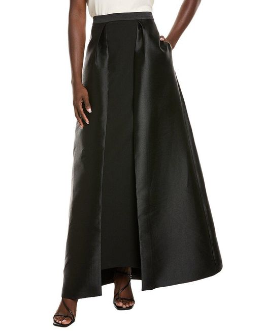 Kay Unger Isabetta Walk-thru Skirt in Black | Lyst UK