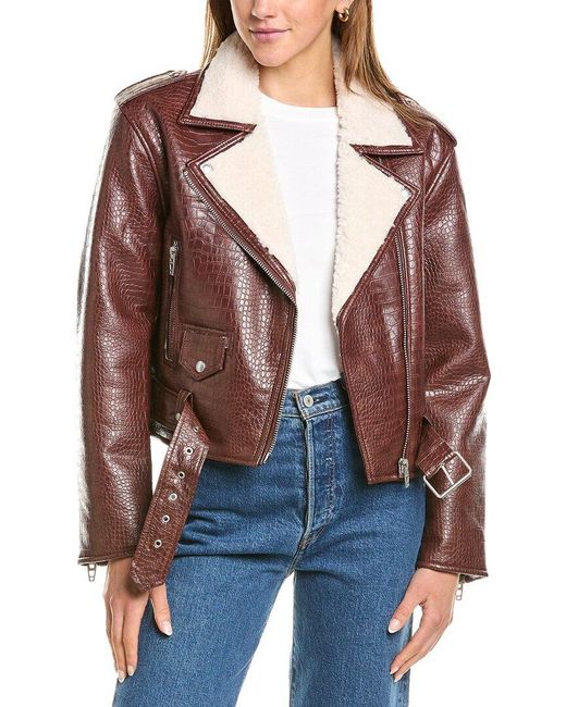 Blank NYC Rule Breaker Jacket in Brown | Lyst