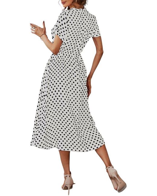 Luna Tuccini Midi Dress in White | Lyst UK