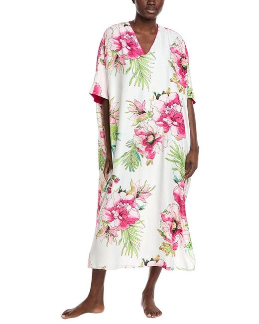Natori Sonomi Caftan in White | Lyst UK