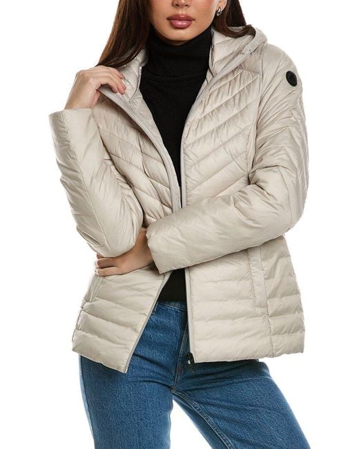 Pajar Colette Puffer Coat in Natural | Lyst