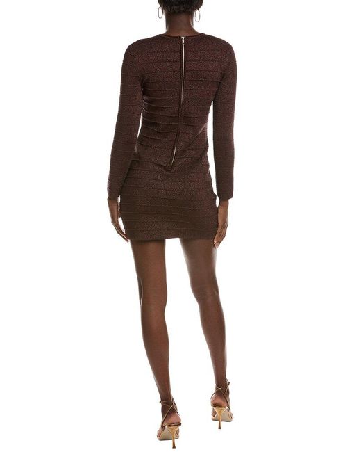retroféte Saylor Mini Dress in Brown | Lyst UK