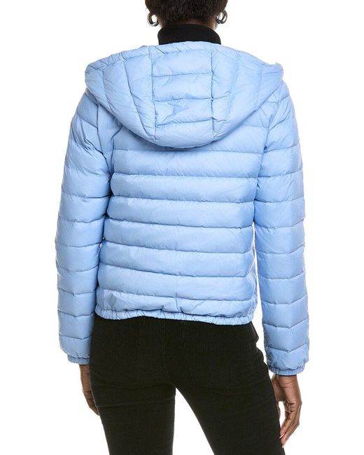 Moncler Lightweight Down Jacket in Blue | Lyst UK