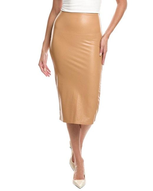 Commando Midi Skirt in Natural | Lyst UK