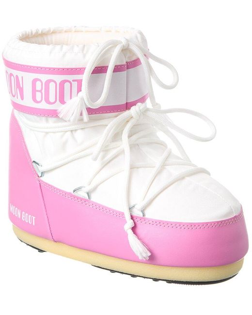 Moon Boot Icon Low Boot in Pink | Lyst
