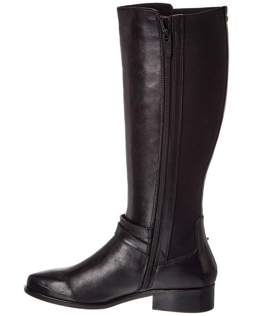 Dune Teine Leather Boot in Black | Lyst UK