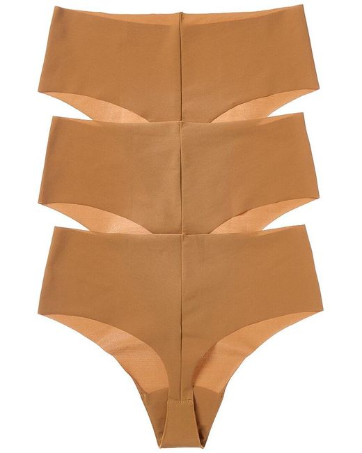 Commando 3Pk Mid-Rise Thong in Brown | Lyst UK