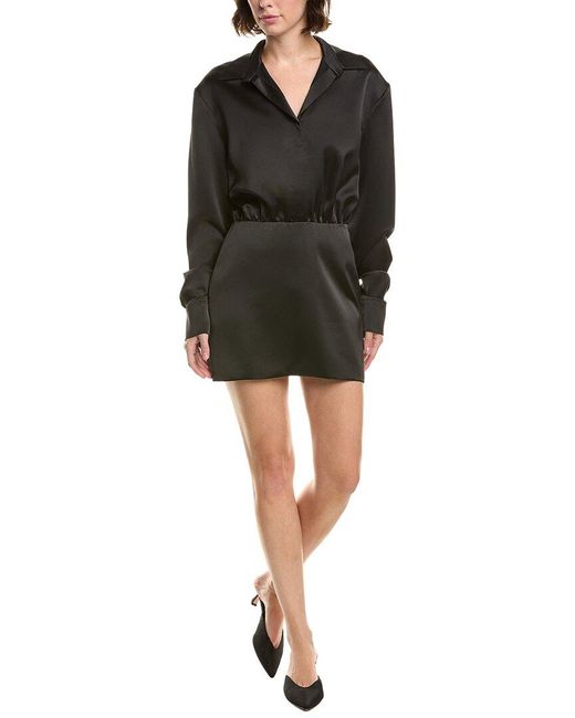 Mach & Mach Karma Flower Mini Dress in Black | Lyst UK