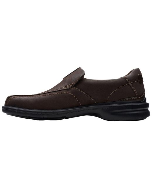 Clarks Gessler Step Leather Loafer in Black for Men | Lyst UK