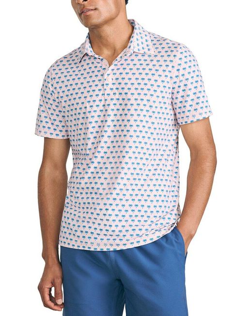 Faherty Shorelite Up Polo in White for Men | Lyst