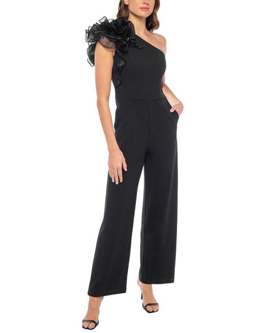 Marina Crepe Jumpsuit in Black | Lyst