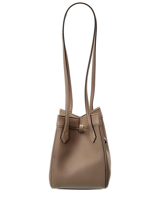 Fendi Origami Mini Leather Shoulder Bag in Brown | Lyst