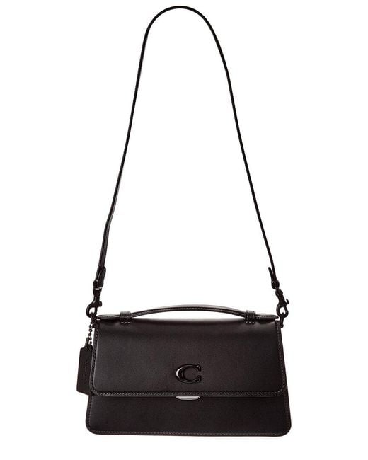 COACH Juno Leather Bag in Black | Lyst