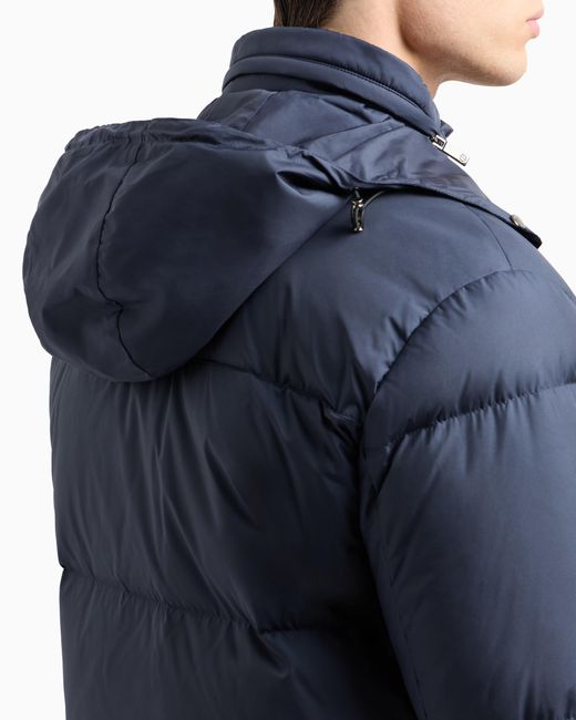 Giorgio Armani Bomber Jacket With Goose-Down Padding Asv in Blue for ...
