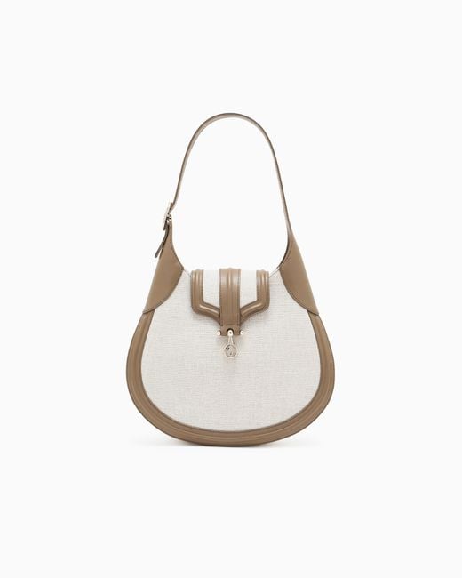 Giorgio Armani Small Hobo Bag in White | Lyst