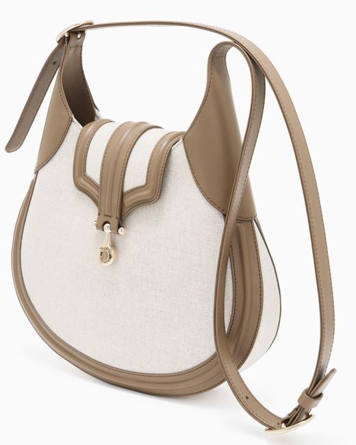 Giorgio Armani Small Hobo Bag in White | Lyst