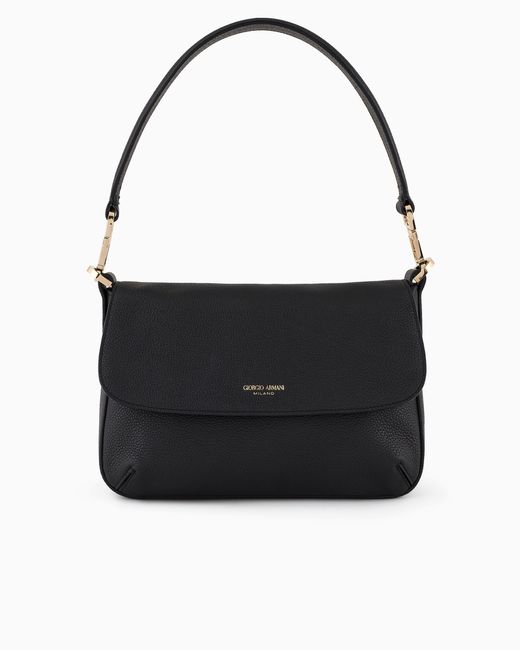 Giorgio Armani Small La Prima Soft Bag in Black | Lyst UK