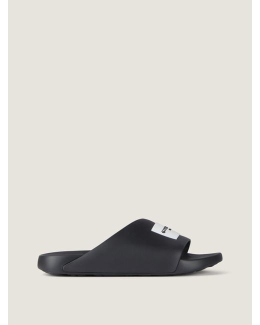 Givenchy Label Slide Flat Mules in White for Men | Lyst UK