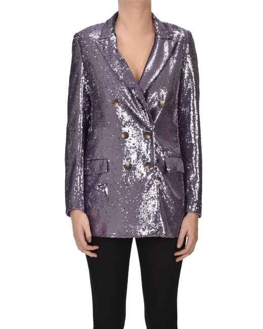 Kiltie Sequined Blazer in Blue | Lyst