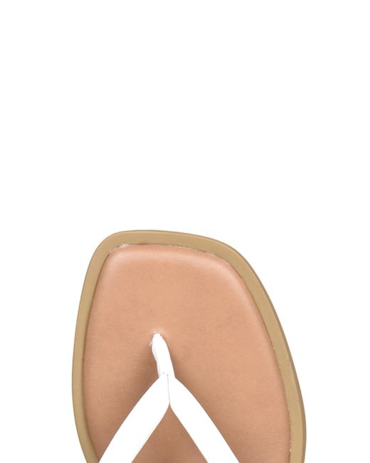Steve Madden Genie Thong Sandals in White | Lyst