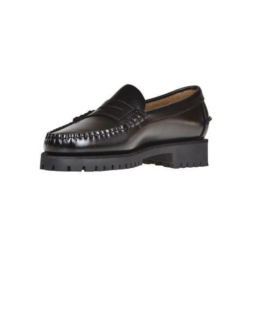 Sebago Dan Lug Mocassins in Black | Lyst