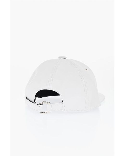 EZR Solid Color Leather Cap With Metal Detail for Men | Lyst UK