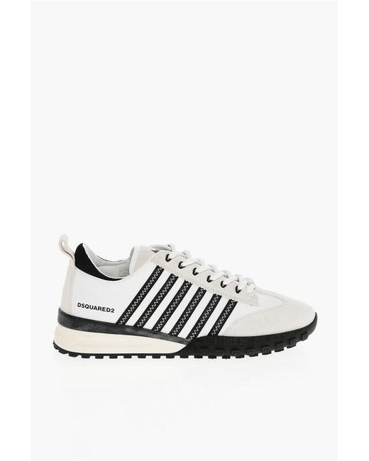 DSquared² Legend Two-Tone Sneakers With Suede Details in White for Men ...