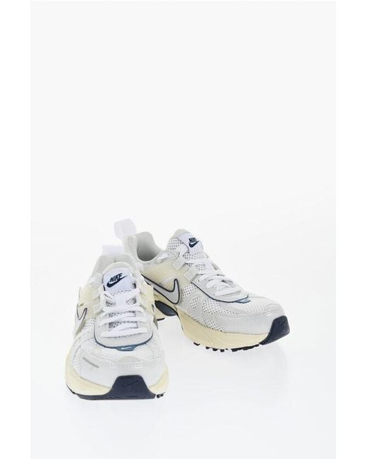 Nike Fabric V2K Run Low-Top Sneakers With Rubber Detail in White | Lyst UK