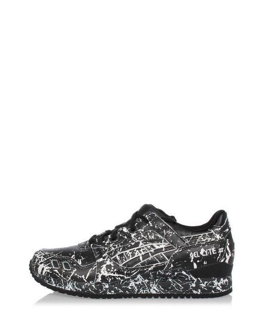 Asics Leather And Fabric Gel-Lyte Iii Sneakers in Black | Lyst UK