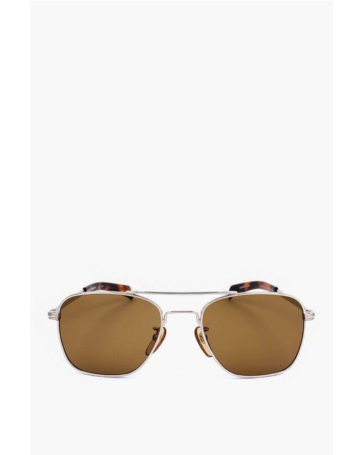 David Beckham Aviator Sunglasses With Tortoiseshell Detail for Men ...